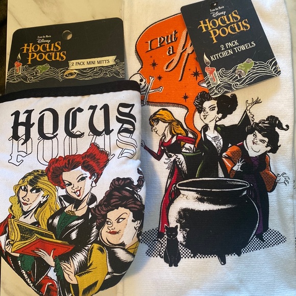 Disney | Holiday | Disney Hocus Pocus Kitchen Set 2 Hand Towels 2 Mini ...